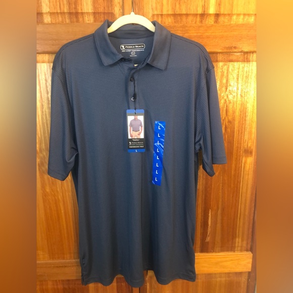 Pebble Beach | Shirts | Nwt Pebble Beach Performance Polo L | Poshmark